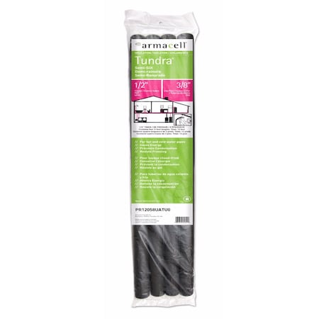 Armacell Armacell Tundra 1/2 in. X 3 ft. L Polyethylene Foam Pipe Insulation PR12058UATU0 | Zoro